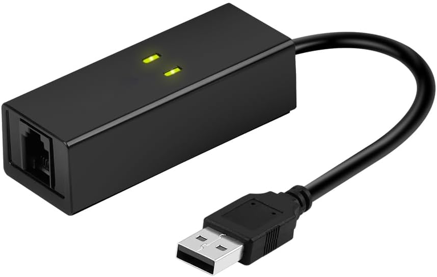 Amazon.com: USB 56K External Dial Up Fax Data Modem Windows 10 / 8 / 7 ...