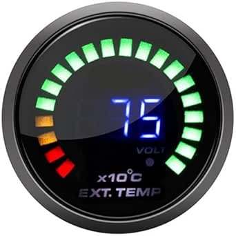 Tachometer 2inch 52MM Digital 20 LED tachometer Boost bar psi Vacuum ...