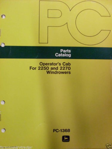 John Deere 2250/2270 Windrowers OEM Parts Manual: John Deere: Amazon ...