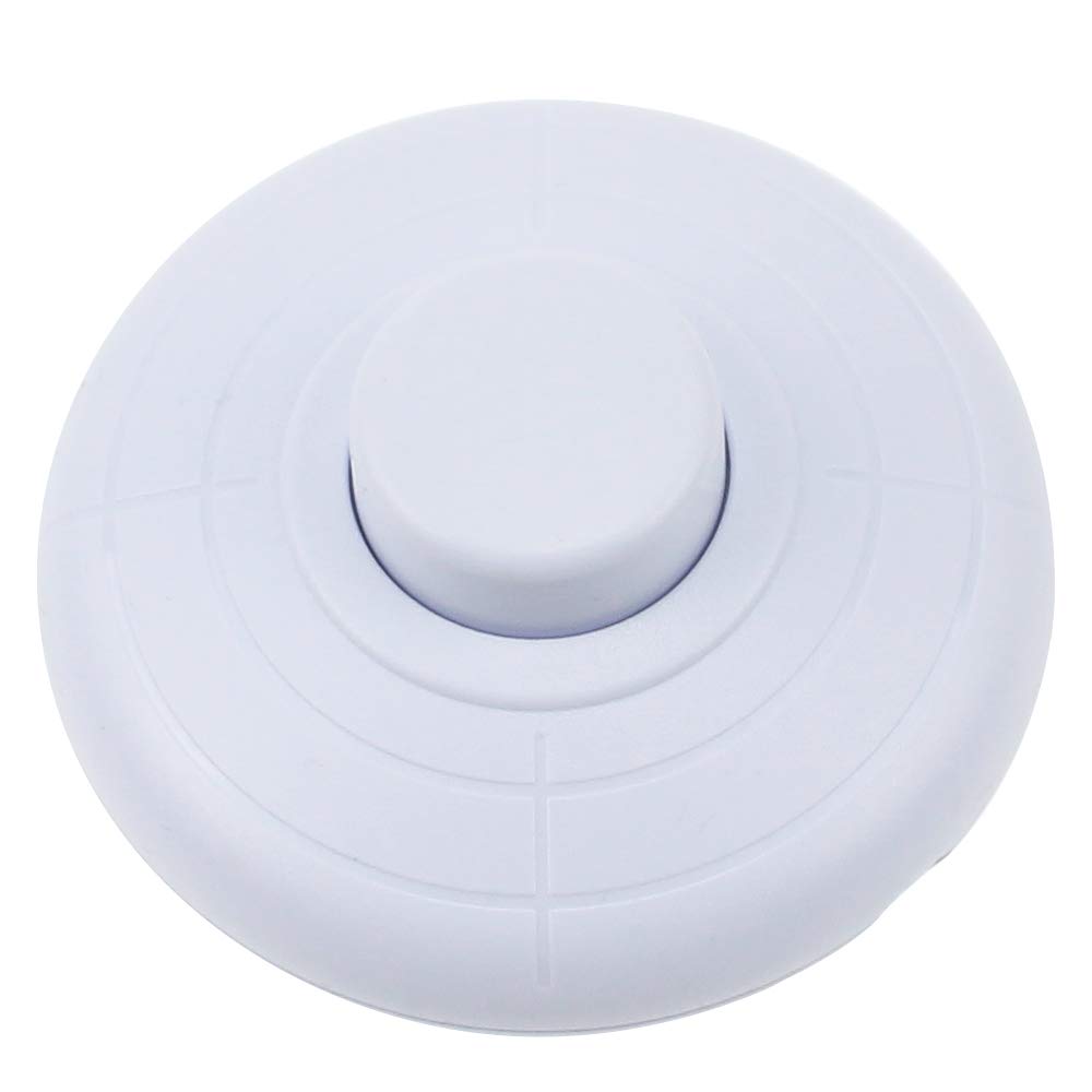 LbsAMP 1 Pcs in-Line Foot Press Switch 250V/2A for 2 or 3 Core Round ...