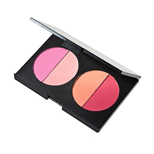 Amazon.com : 4 Color Blush Splits Makeup Palette - Matte Color Blush by ...