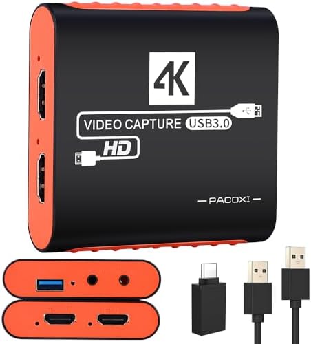 Amazon.co.jp: Capture Board is equipped with 4K HDMI Pass-Thru 1080P ...