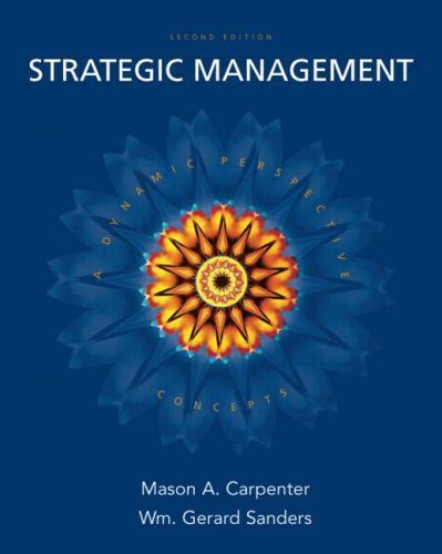 Strategic Management A Dynamic Perspective Concepts, 2nd Edition by ...