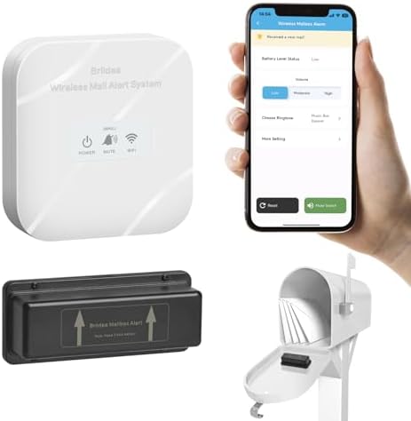 Amazon.com: WiFi Mailbox Alert, Briidea 500ft Wireless Mailbox Alert ...