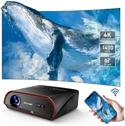 Amazon.com: UHD 4K Projector with 5G Wifi Bluetooth, Home Cinema ...