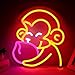 Amazon.com : Balanar Cartoon Monkey Neon Sign For Wall Decoration Peach ...