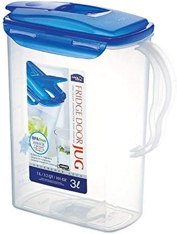 LocknLock Aqua Fridge Door Water Jug with Handle BPA Free Plastic ...
