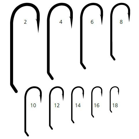 Mustad STREAMER Signature Fly Hooks Size 14 25ct - R73NPBR14 : Amazon ...
