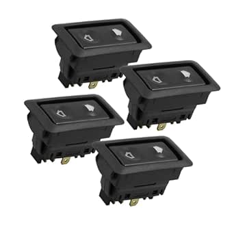 Power Window Switch, Car Window Control Switch Black, 4pcs : Amazon.co ...