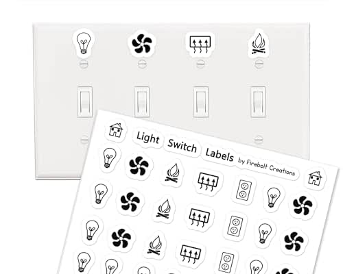 Amazon.com: Light Switch Labels, switch plate stickers, USA : Tools ...