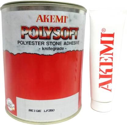 Akemi Polyester Stone Adhesive (Polysoft Beige LF350) [1.5 KG] : Amazon ...