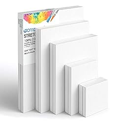 Amazon.com: GOTIDEAL Stretched Canvas, Multi Pack 4x4, 5x7, 8x10,9x12 ...