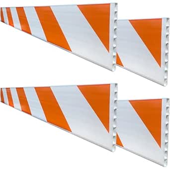 Plasticade Type III and A-Frame Traffic Barricade Board - 48" x 1" x 8 ...
