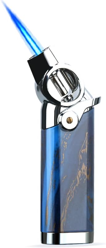 Amazon.com: HONEST Single Jet Flame Butane Lighters Refillable Metal ...