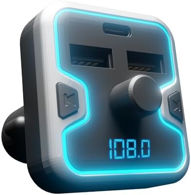 Amazon.com: Anker Roav SmartCharge F3 Wireless Bluetooth 4.2 FM ...