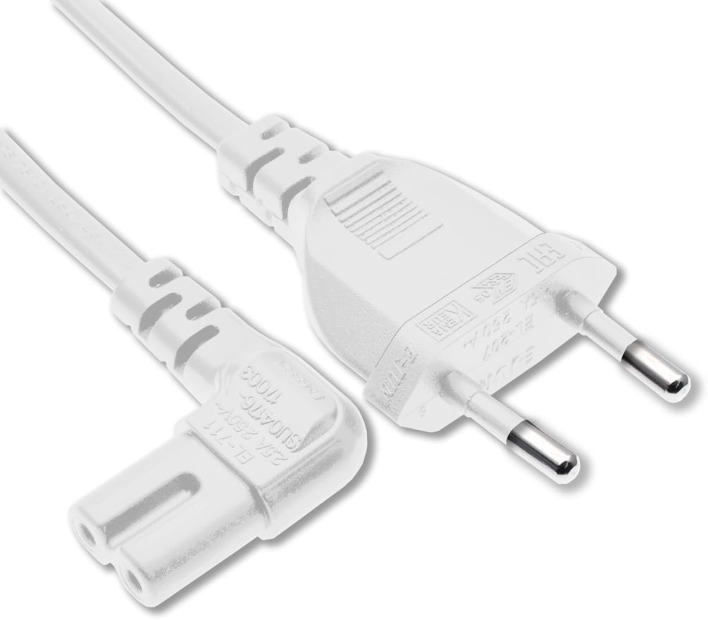 deleyCON 5m Netzkabel Stromkabel Strom Kabel Stecker Typ C Eurostecker ...