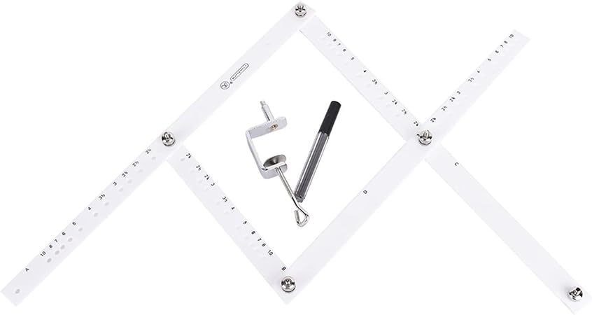 KEYVOR Drawing Ruler 34cm Scale Drawing Ruler Artist Pantograph Folding ...