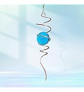 Amazon.com: Goollyrusim Gazing Ball Spiral Tail with Gold Glass Orb ...