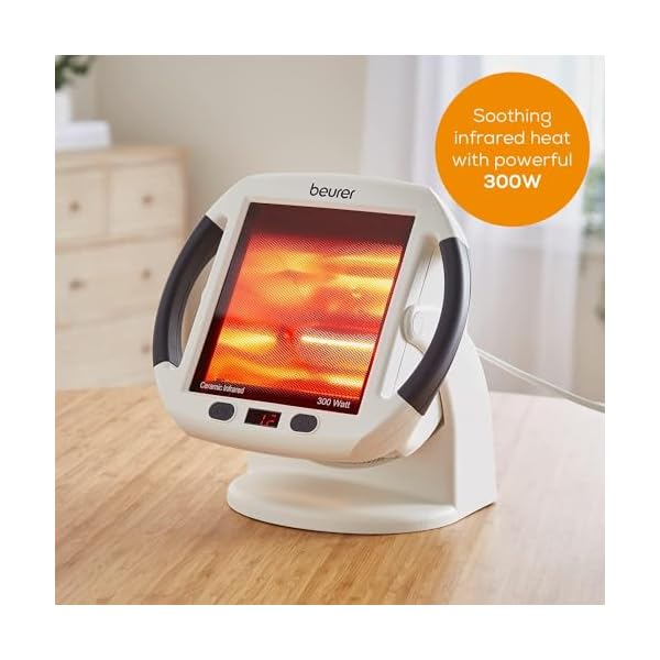 Beurer IL50 Infrared Heat Lamp Heated Red Light Therapy Lamp for Body ...