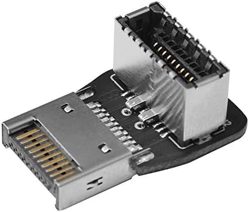 LUORNG 90 Degree USB Type E Adapter Up Angle USB 3.2 Type E Male to ...