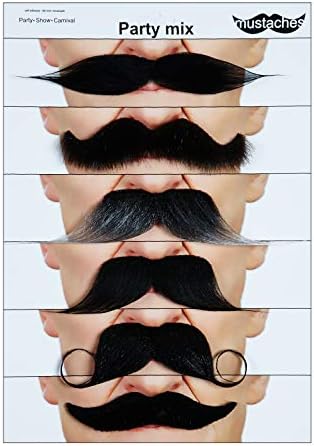 Amazon.com: Mustaches Self Adhesive Fake Mustache Mix, Novelty, False ...