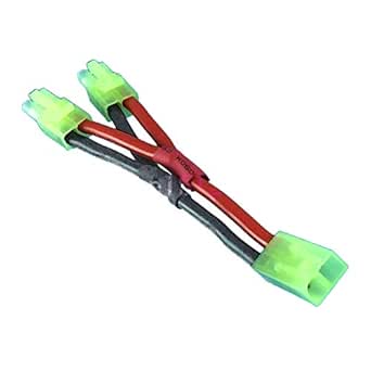 Amazon.com: Mini Tamiya Parallel Harness Battery Extension Cable for Airsoft RC NiMH : Sports ...