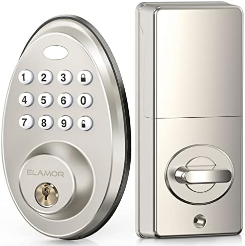 Splenssy Keyless Entry Door Lock with Keypad, Smart Deadbolt Lock ...