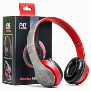 P47 Wireless Portable Gaming Headphone Microphone Stereo Card Support ...