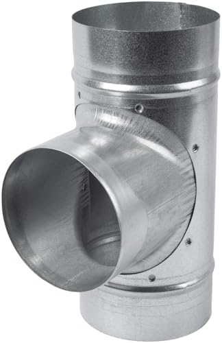 HVAC OV 45° Degree Ø8 x 8 x 4 Inch Wye-Shape Duct Splitter - Metal 3 ...