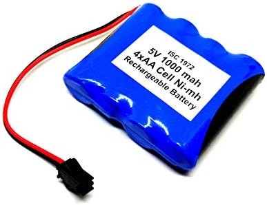 INVENTO 5V 1000 mAh Polymer Ni-mh Rechargeable 4 AA Cell Battery Pack ...