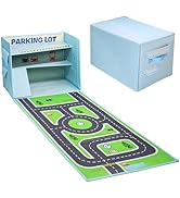 Livememory Toy Car Storage Box - Toy Car Garage Toy Car Box for Boys ...