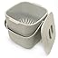 YourCasa Kitchen food waste bin caddy - countertop small compost bin ...