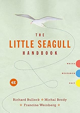 Amazon.com: The Little Seagull Handbook: 9780393877939: Bullock ...