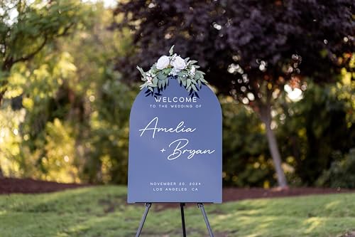 Amazon.com: Large Wedding Signs (Welcome Arch) - Personalized Arched ...