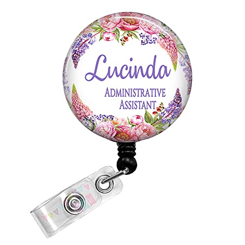 Amazon.com: Administrative Assistant - Pink & Lavender - Peonies ...