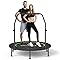 CLORIS Foldable Mini Trampoline-5 Height Adjust Load 500 lbs Cardio ...