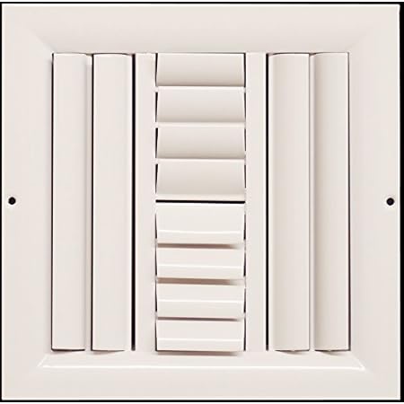 Amazon.com: 10" x 10" - 3-Way Extruded Aluminum Ceiling Diffuser Square ...