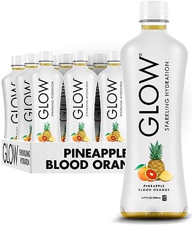 Amazon.com: GLOW Sparkling Hydration Drink – Flavored Sparkling Water ...