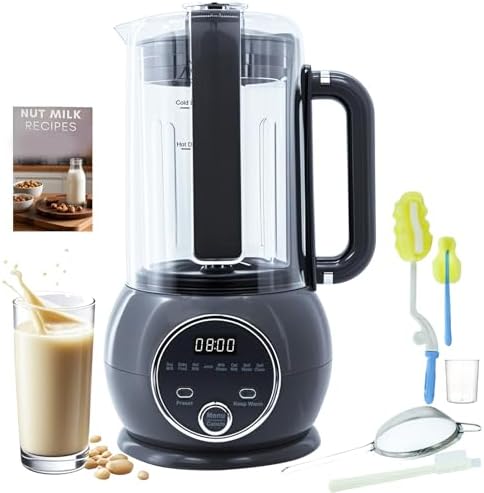 51OZ 10 in 1 Automatic Nut Milk Maker with 20 Blades,Almond Milk ...