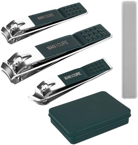 Amazon.com : Hperycal Nail Clippers for Men and Women: 4-Piece Set of ...