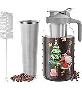 Amazon.com: JunVpic Cold Brew Coffee Maker Jar - 64oz Thick Glass ...