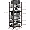 Amazon.com: OMKUOSYA 7-Tier Heavy Duty Audio Component Rack, 140cm Tall ...