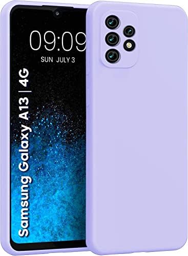 VSHOP Liquid Silicone Samsung Galaxy A13 4G Back Cover Case| Microfiber ...