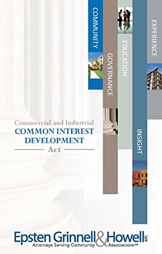 Commercial and Industrial Common Interest Development Act - Kindle ...