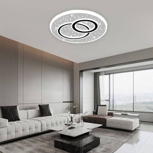 LED Ceiling Light, 24w Double Circle 360° Surround Ceiling Lighting ...