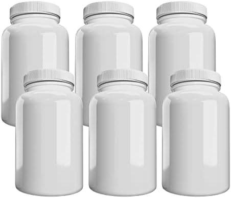 Amazon.com: Mountain West Company (12 Pack) White Pill Bottle with Lid ...