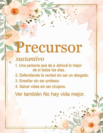 Definición de Precursor - ESCUELA DE PRECURSORES: Cuaderno de notas con ...