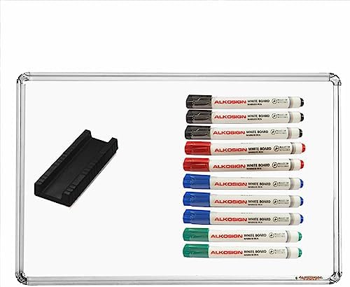 ALKOSIGN Astra Chrome Write Boards with Melamine Surface 4FT x 6FT ...