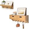Amazon.com: Rebee Vision Key Holder Wall Mount with 2 Drawer Organizer ...