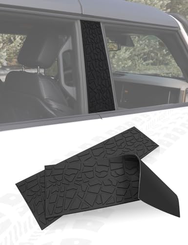 Amazon.com: JROAD Bronco B Pillar Trim Cover Anti-Scratch Molding ...